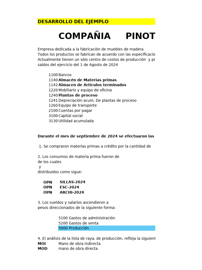 U1 Determinacion de Costos Ejerc 1edwin Enrique Sanchez Genaro | PDF | Economía Financiera ...