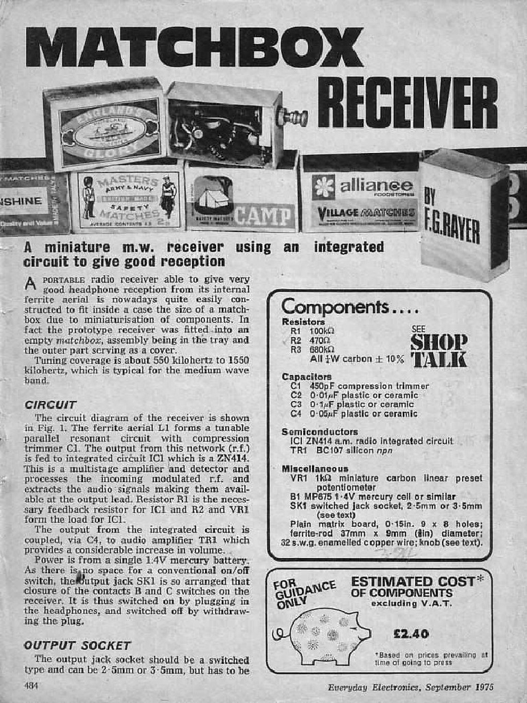 Matchbox Receiver Rayer | PDF