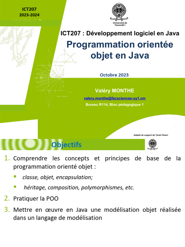 ICT207 Support 3 Bases de La POO Java 23-24 | PDF