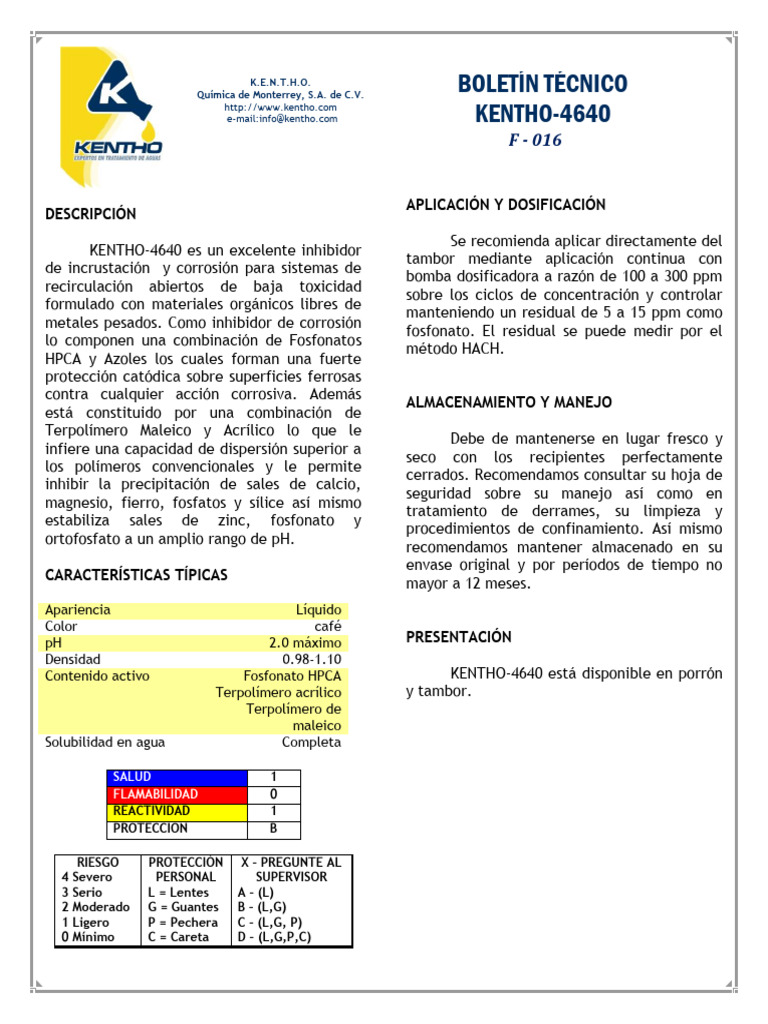 HT Kentho 4640 | PDF