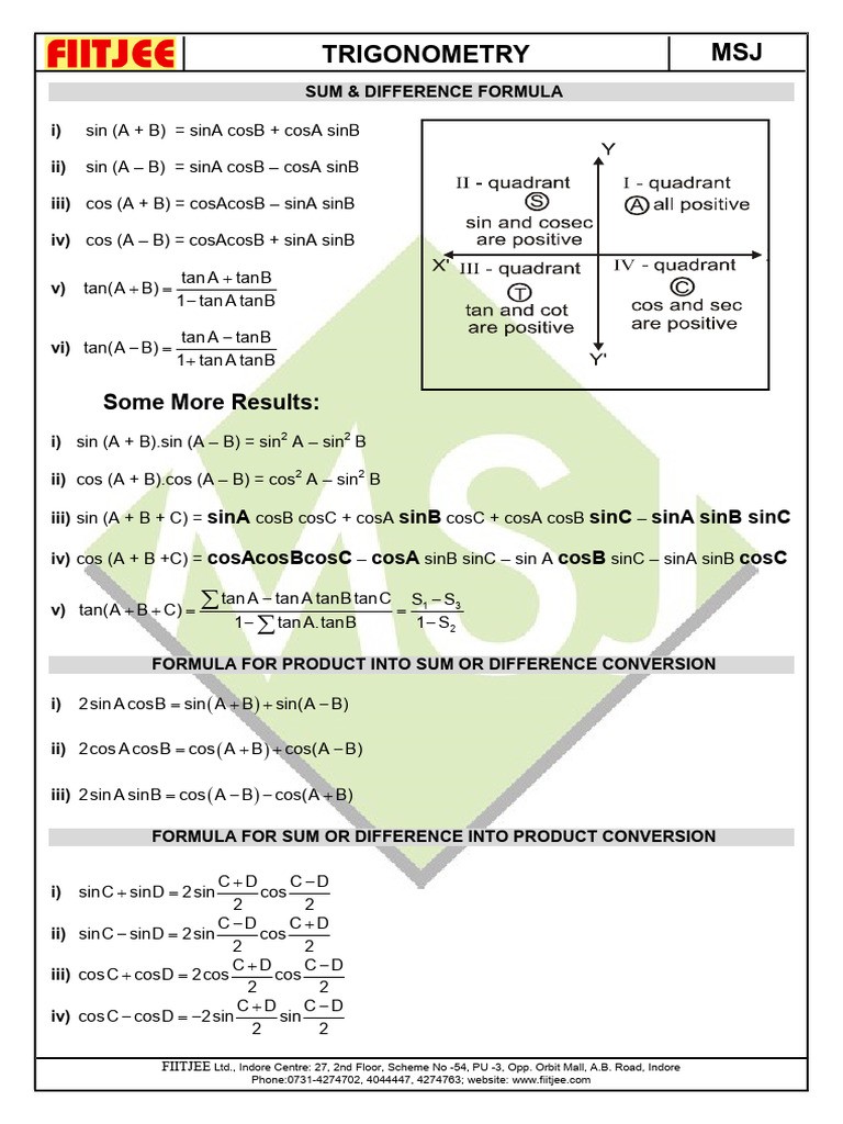Formula Trigo | PDF