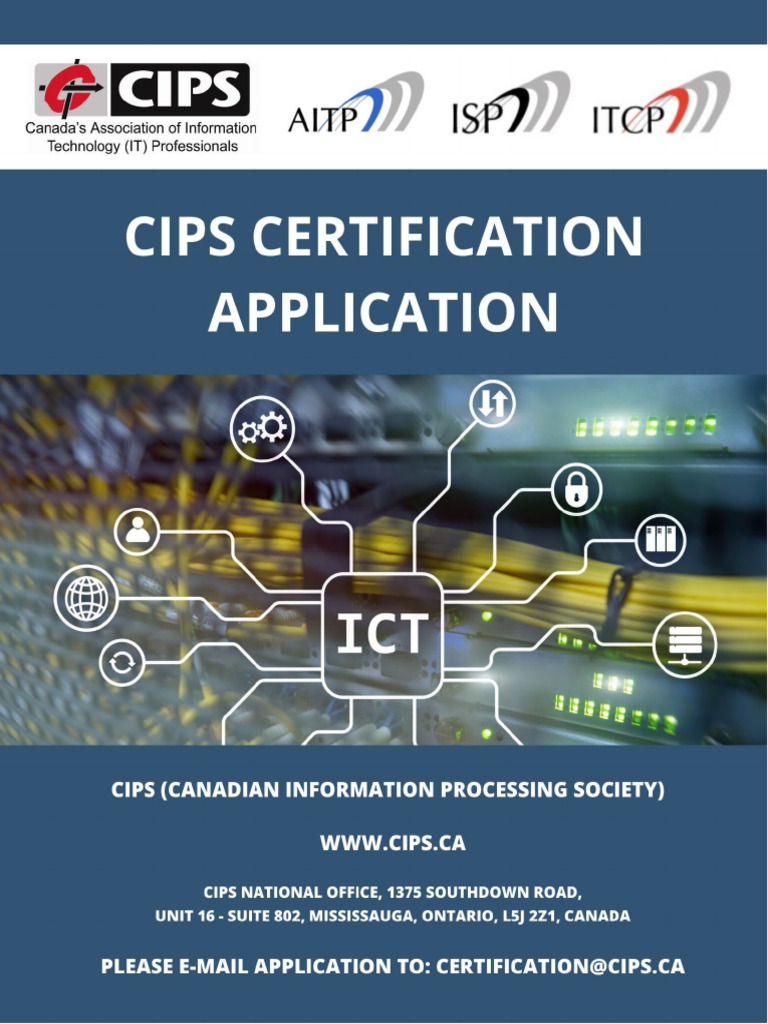 Cips Certification Application 2022 (Jeff Witty) | PDF