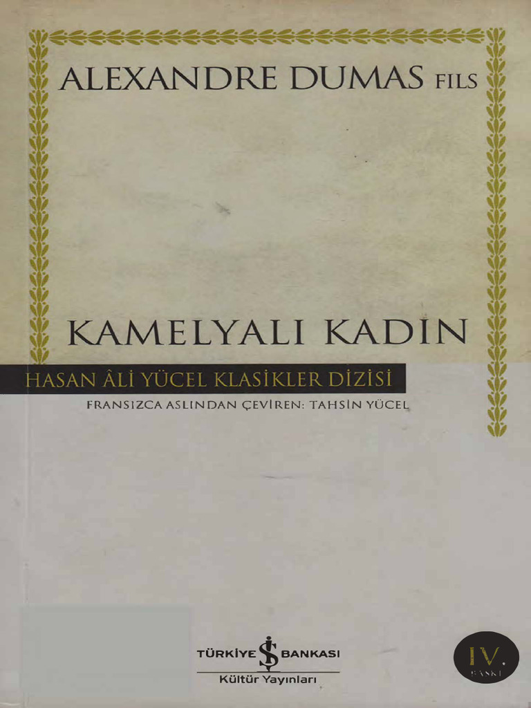 Alexandre Dumas Kamelyalı Kadın | PDF