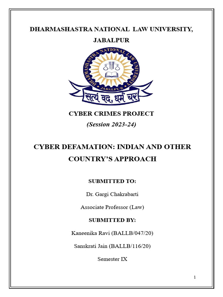 Cyber Crime Project FINAL | PDF