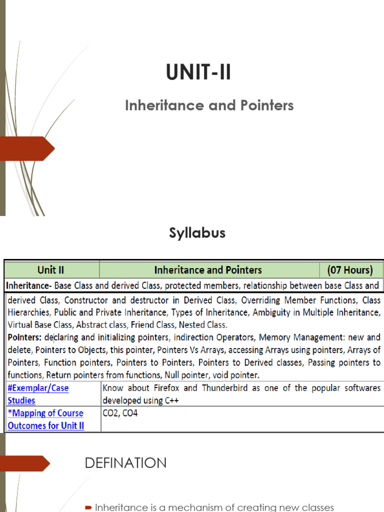OOP(UNIT-II) | PDF OOP(UNIT-II) | PDF