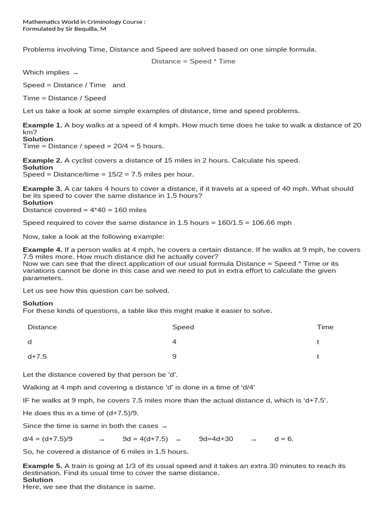Mathematics World in Criminology Course 24 | PDF