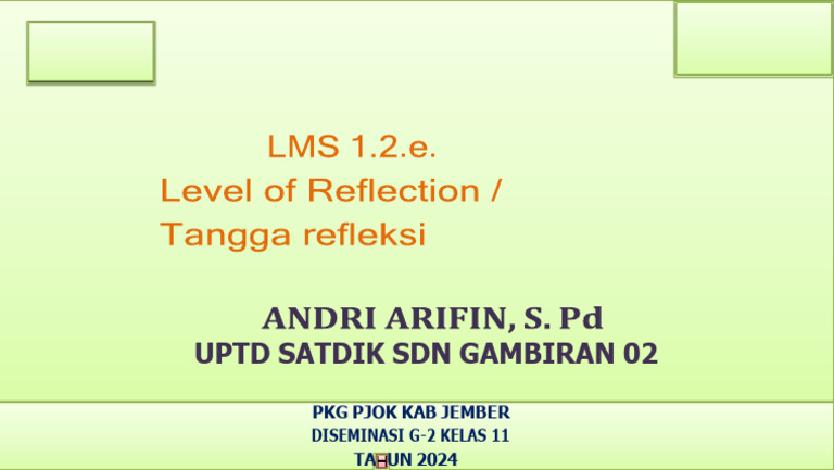 1.1.d.2. Refleksi - Level of Reflection | PDF