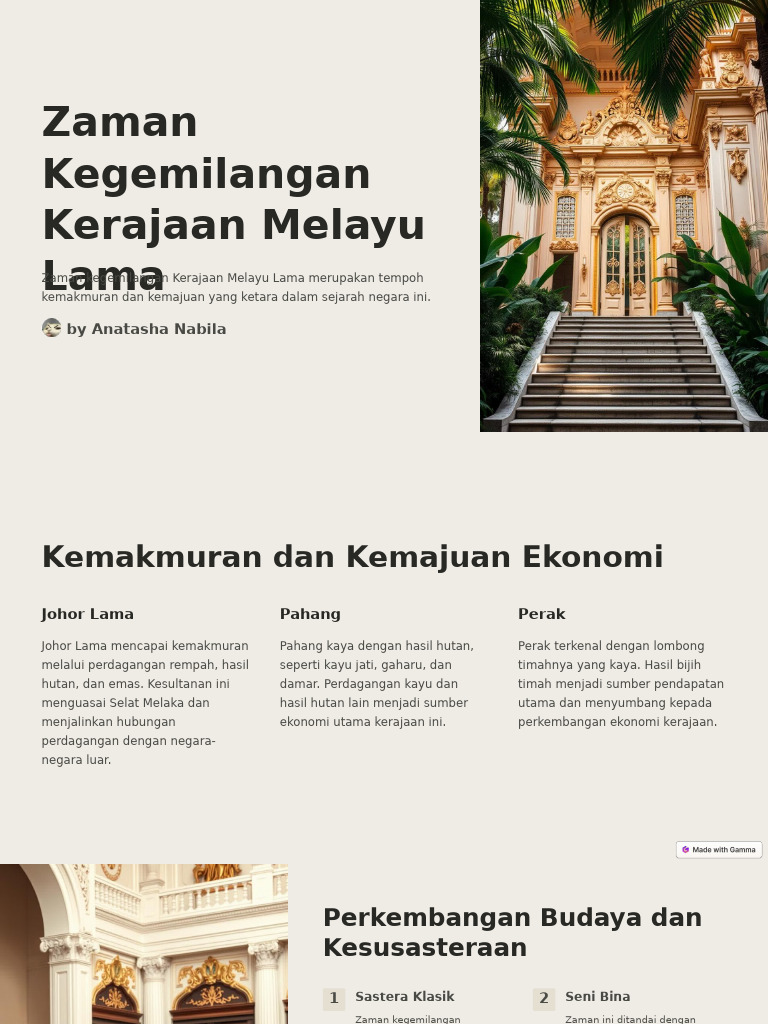 Zaman Kegemilangan Kerajaan Melayu Lama | PDF
