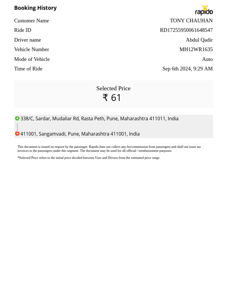 Auto Receipt RD17255950061648547 | PDF