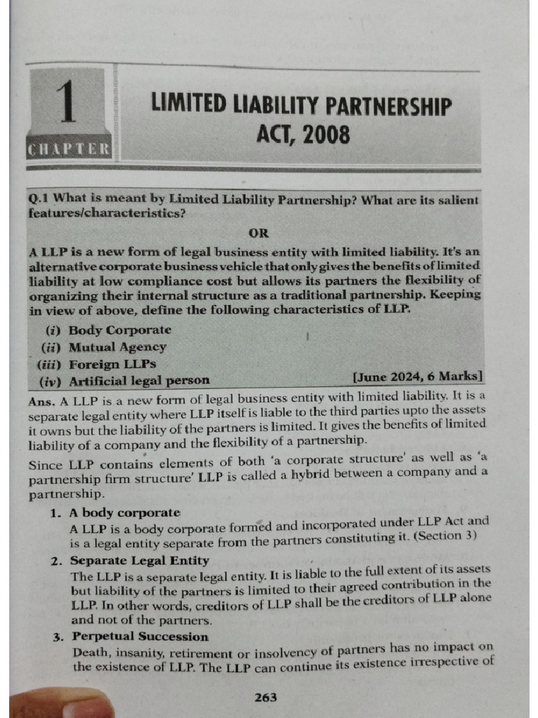 Limited Liability Partnership Act, 2008 | PDF