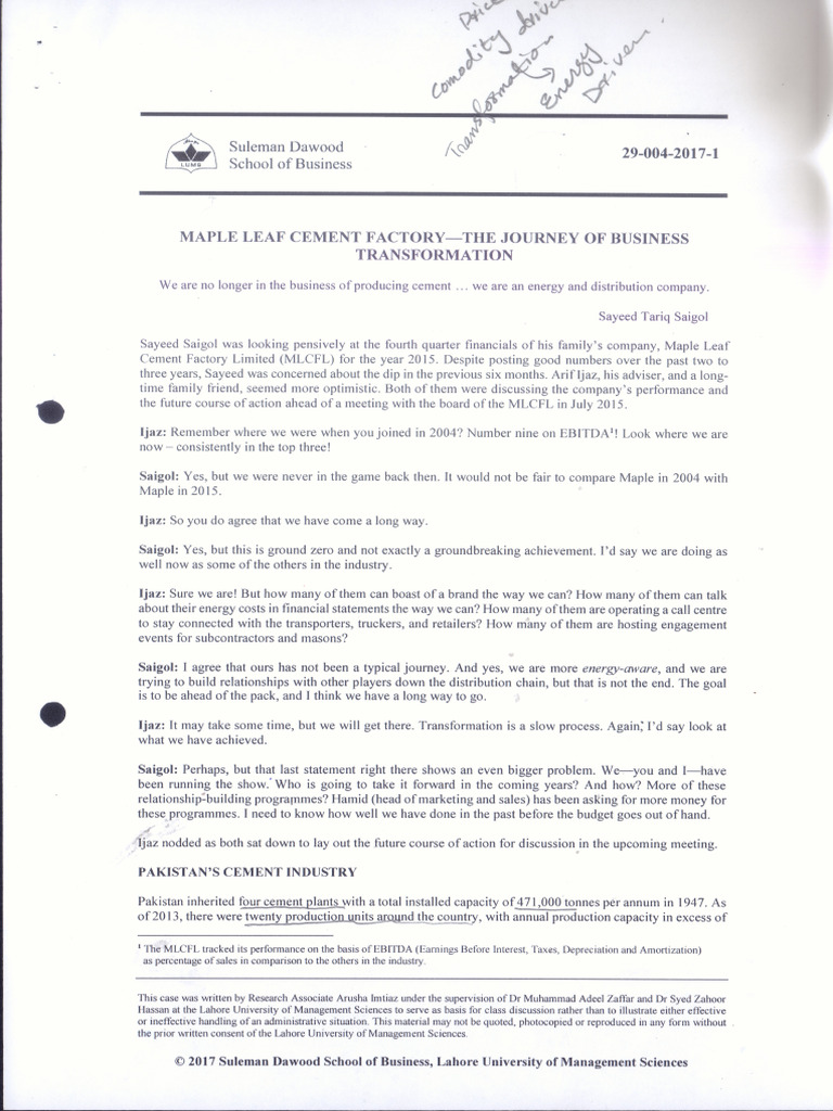 Maple Leaf - SCM Case | PDF