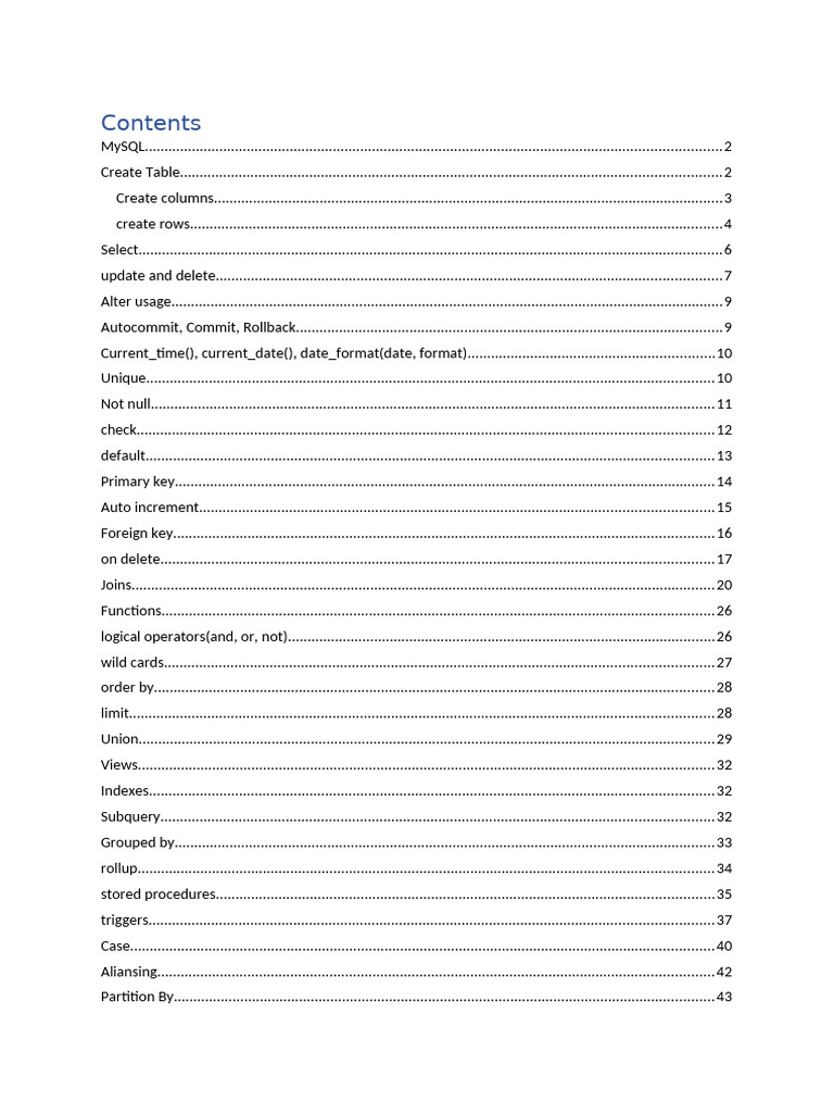 MySQL Theory | PDF | Databases | Data Management