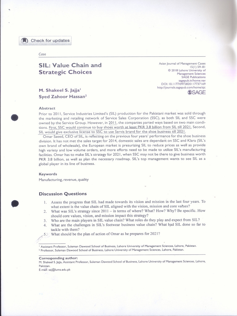 Service Shoe - SCM Case | PDF