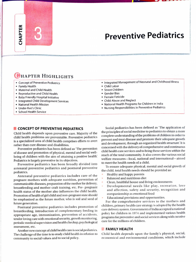 Preventive Pediatrics | PDF