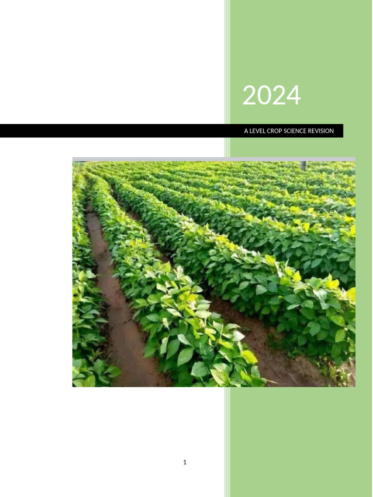 Crop Science Revision Handbook Final | PDF
