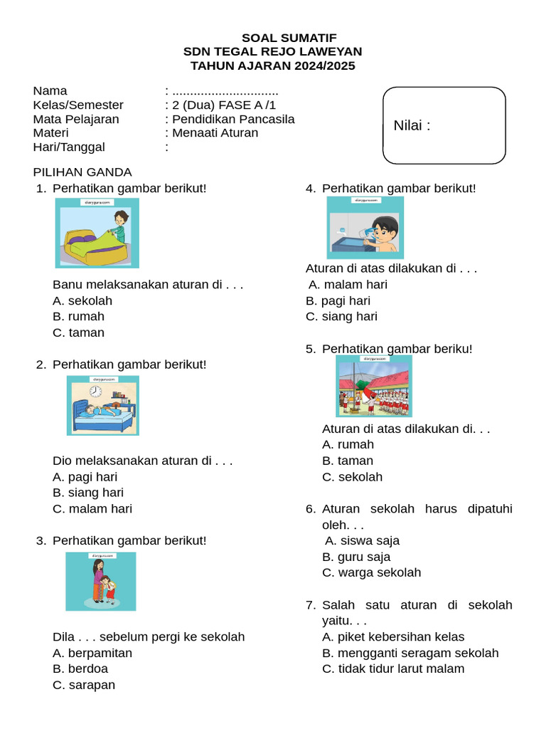 Soal Sumatif | PDF