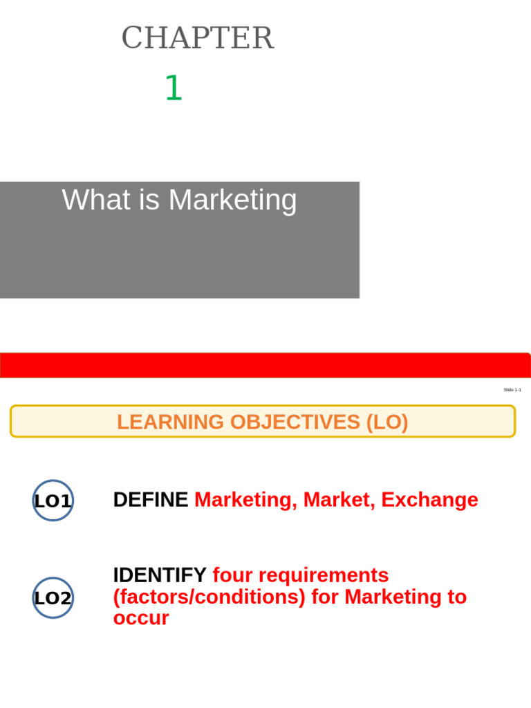 Chapter 1_What is Marketing | PDF