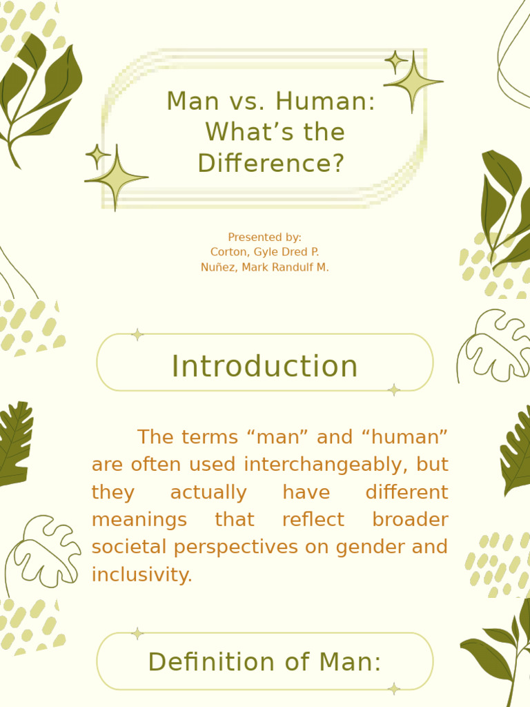 Man vs. Human | PDF
