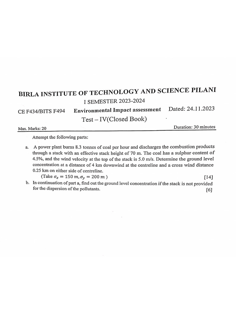 Test 4 Env Impact | PDF