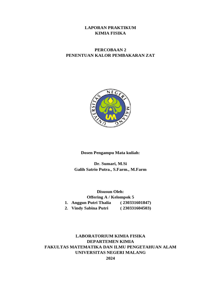 Laprak Kimfis p2 | PDF