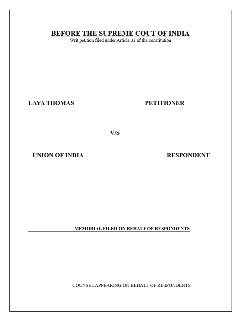 memorial respondent s8 | PDF