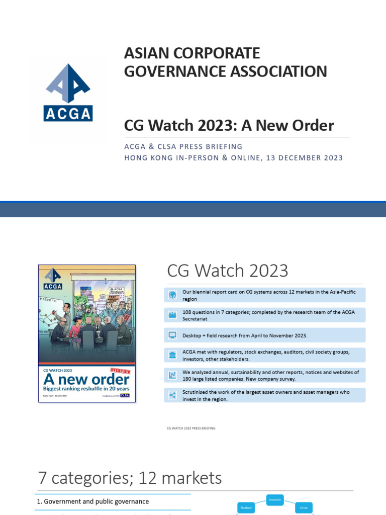 CG Watch 2023 | PDF