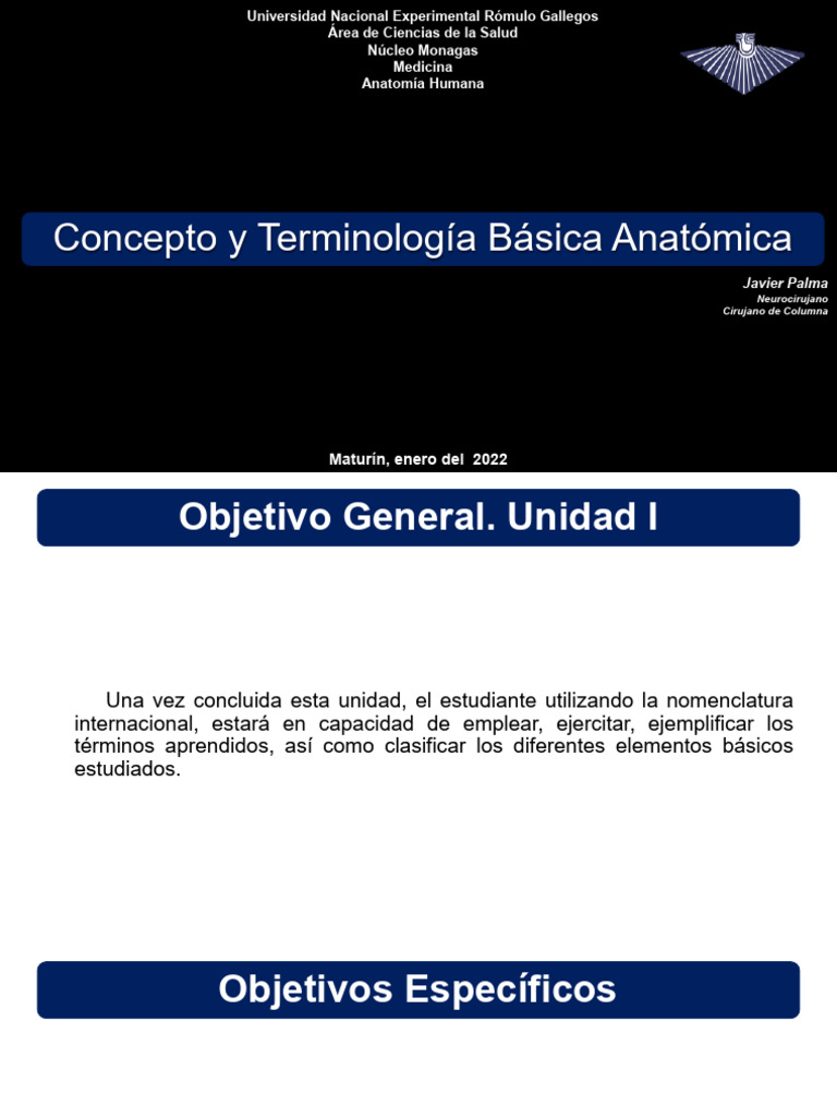 Tema 1. Concepto y Terminología Básica Anatómica | PDF | Anatomía ...