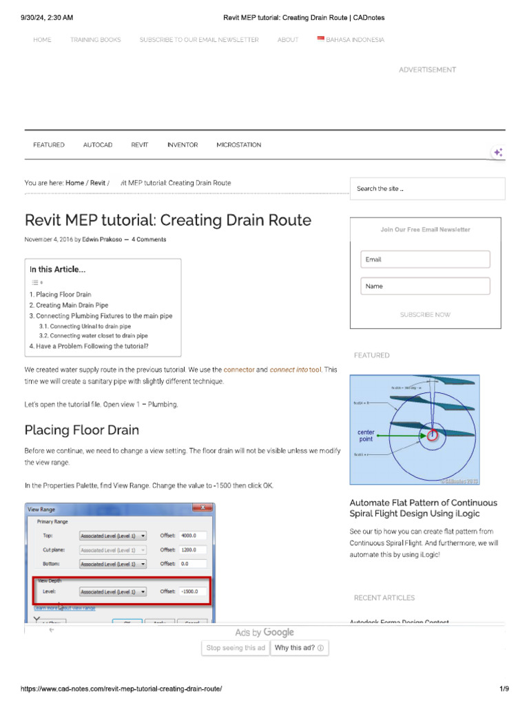 Creating Drain route | PDF