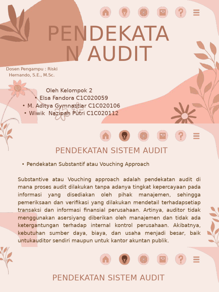 Kelompok 2 - PPT Pendekatan Audit | PDF