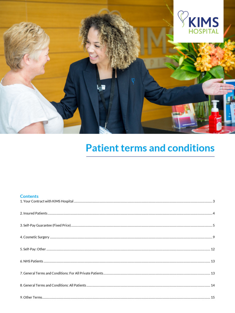KIMS-Hospital-Patient-Terms-and-Conditions_July-2023 | PDF