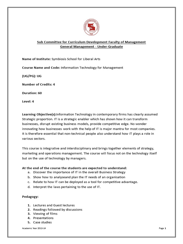 603-T3354-Information Technology for Management | PDF