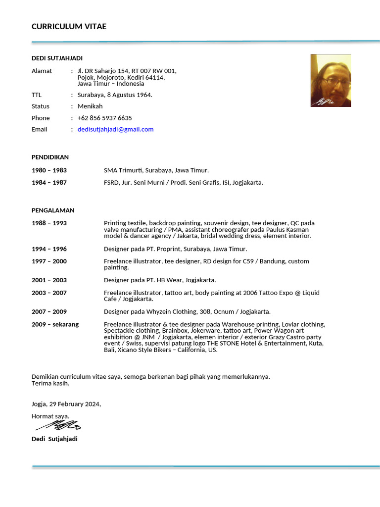 CV Wisma Surya | PDF | Career & Growth | Home & Garden