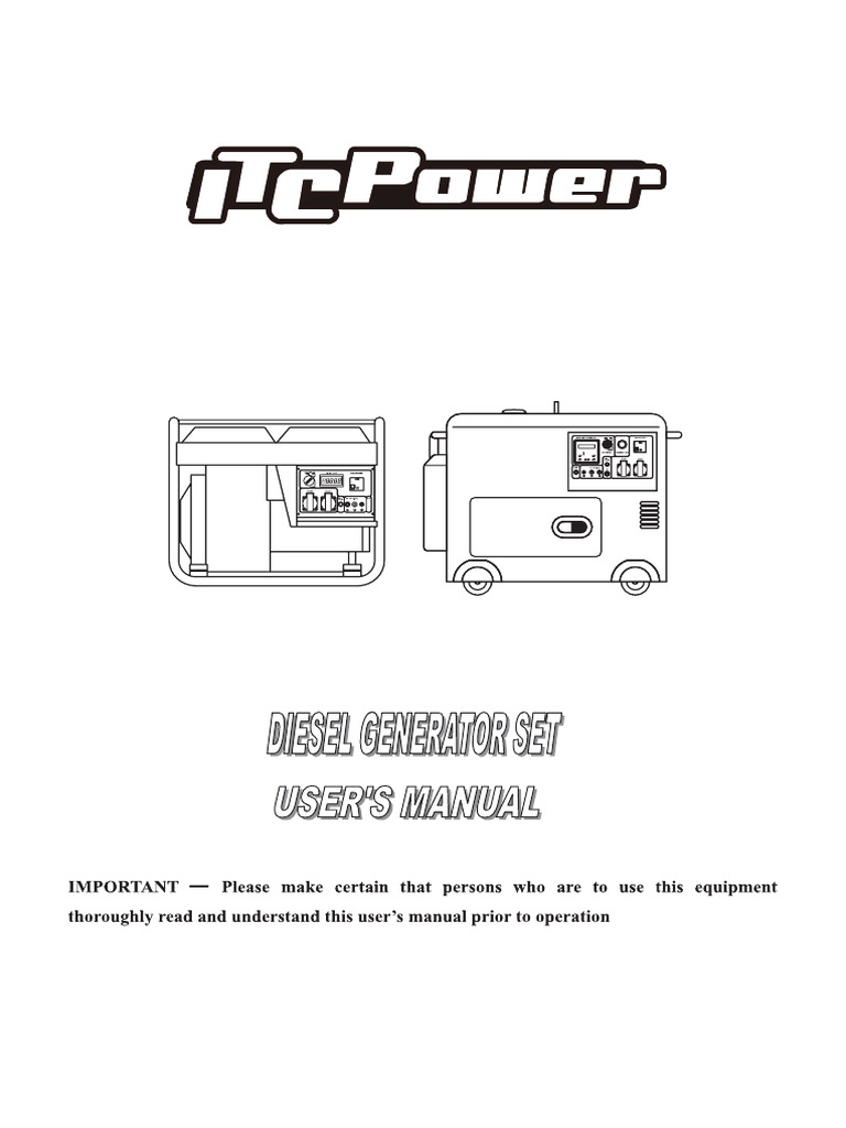 Diesel Generators Manual | PDF