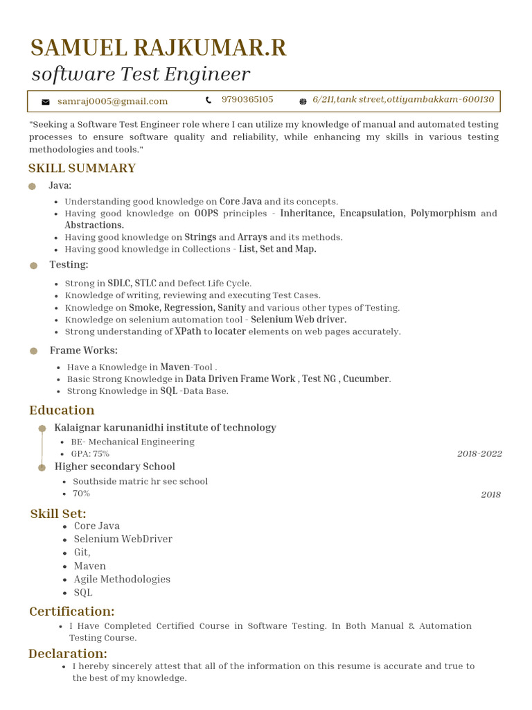 sam Hussey resume 0 | PDF