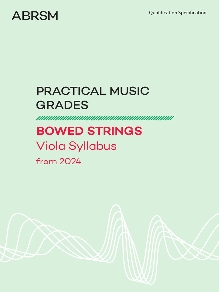 Viola - ABRSM Practical Syllabus Bowed Strings 2024 (2 Viola) 20230901 | PDF