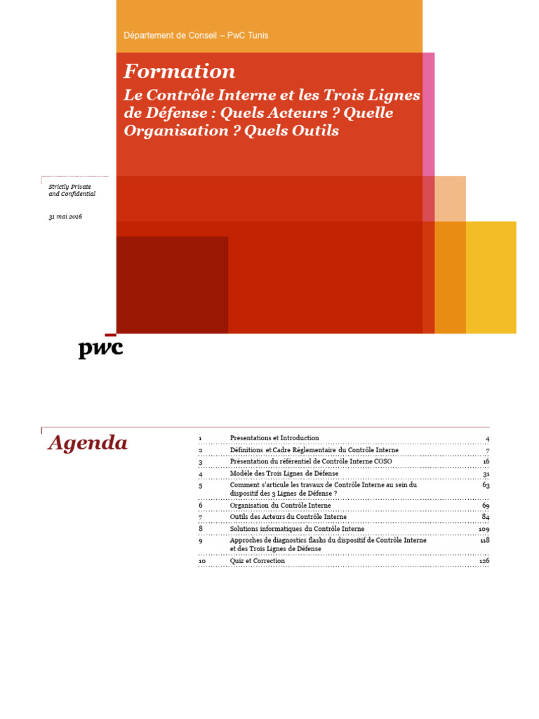 Le Contr Le Interne Et Les Trois Lignes de D Fense 1727132036 | PDF