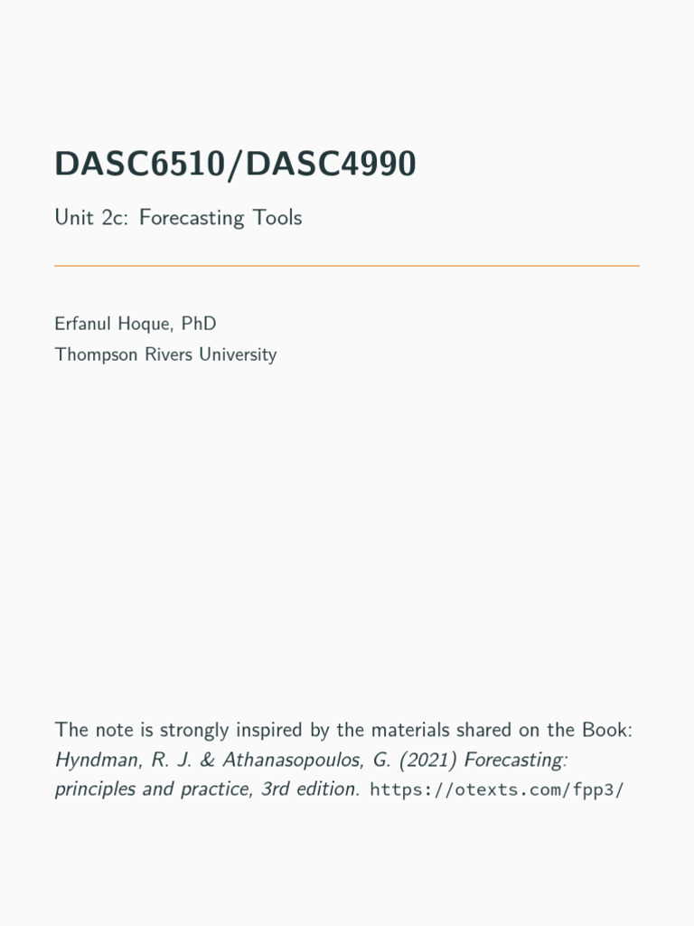 Unit-2c-Forecasting_Tools | PDF