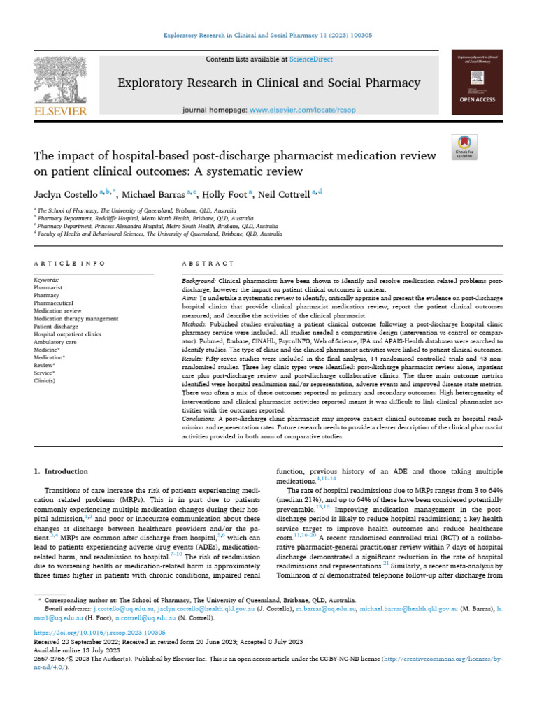 2023_ The impact of hospital-based post-discharge pharmacist medication ...