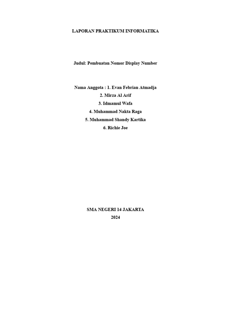 Laporan Praktik Informatika Arduino Uno Kelompok Informatika | PDF Laporan Praktik Informatika Arduino Uno Kelompok Informatika | PDF