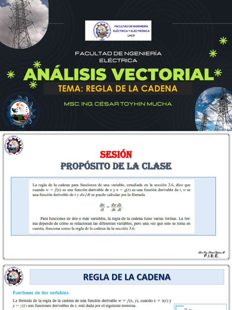 6_regla de La Cadena _ Análisis Vectorial | PDF