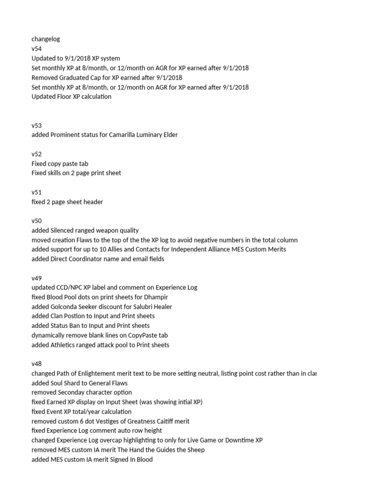 MET-VtM Sheet - v.0.54 | PDF