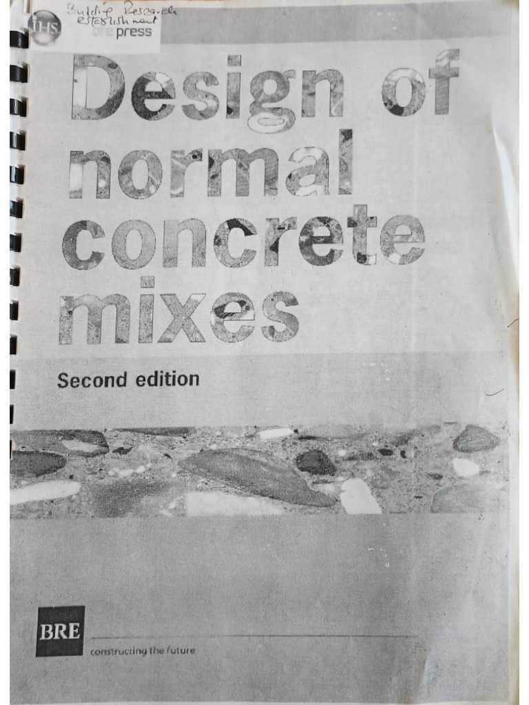 Concrete Design Mix | PDF