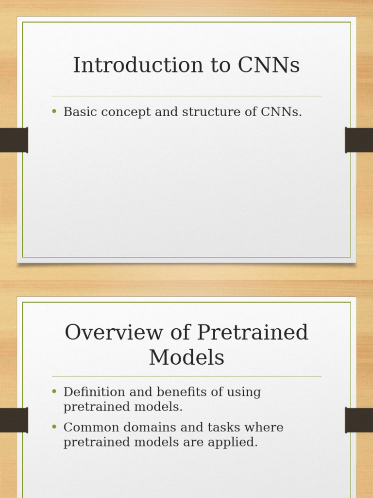 CNN Pretrained Models Presentation | PDF | Artificial Neural Network | Art