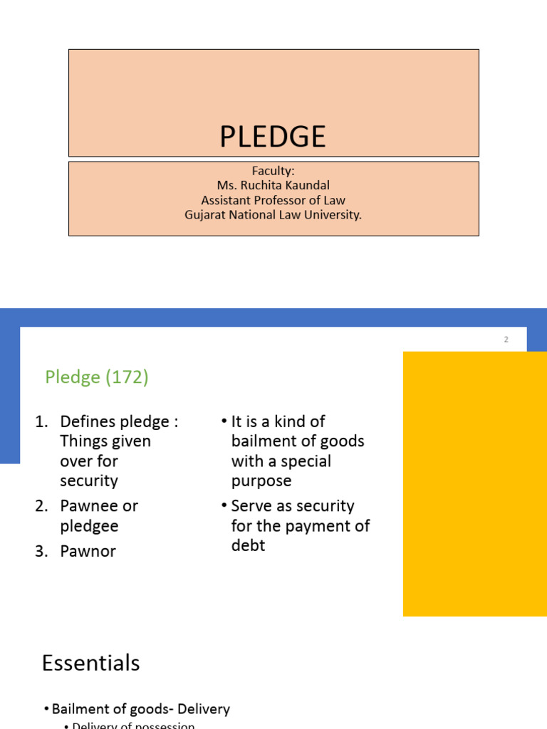PLEDGE | PDF
