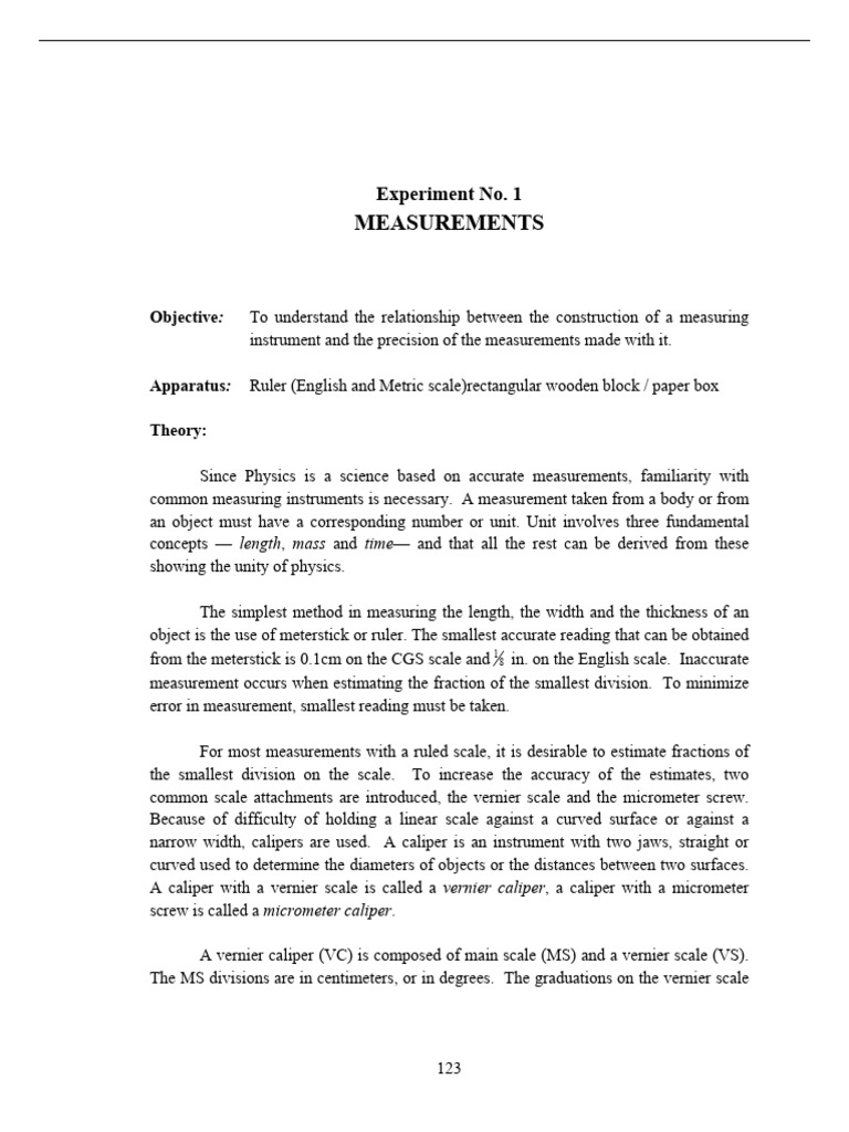Experiment No. 1 Measurement.pdf | PDF