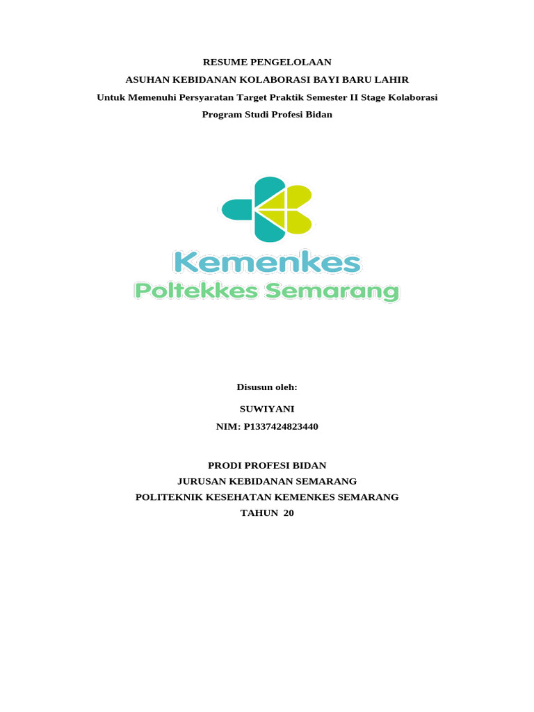 LOGBOOK KOLAB BBL SUWIYANI FIX | PDF