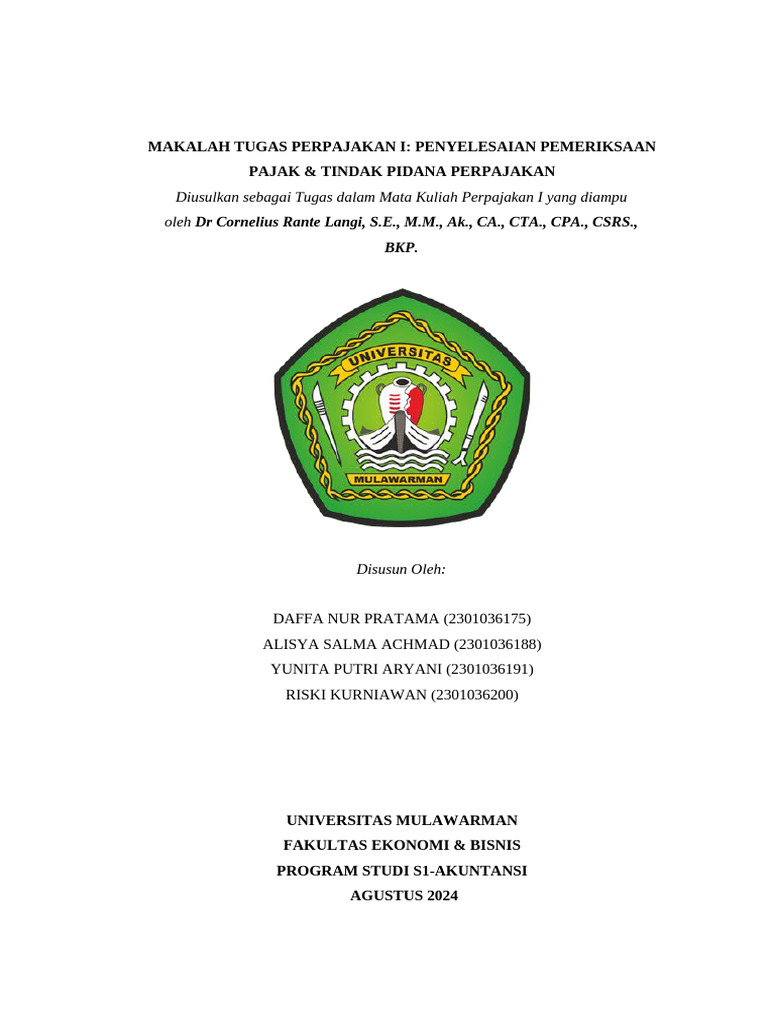 Kelompok 7 Perpajakan | PDF