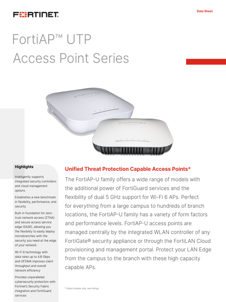 Fortiap U Series | PDF