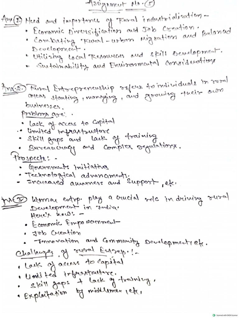 Assignment 5 Rural 1 | PDF