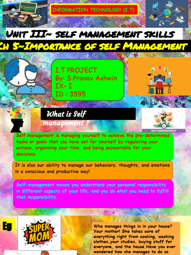Initiative The First Self Management Skill. | PDF | Behavioural ...